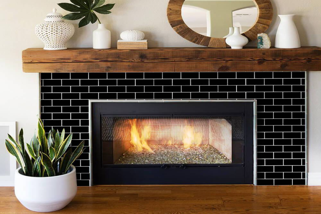 DIY Guide to Transform Your Fireplace with Peel and Stick Tiles ...